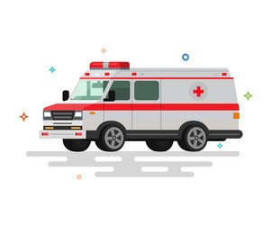 Ambulance cars health rescue service vehicle van Vector Image