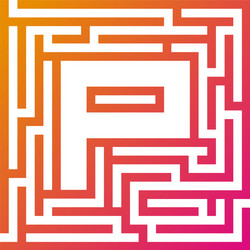 Pixel maze seamless pattern Royalty Free Vector Image