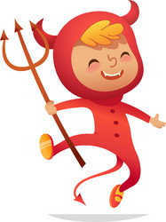Funny boy in dracula costume cartoon Royalty Free Vector
