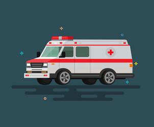 Ambulance emergency care Royalty Free Vector Image