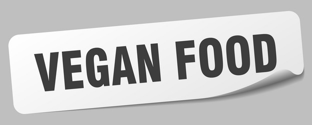 Vegetarian sticker vegetarian label Royalty Free Vector