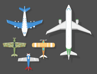 Airplane Top View Vector Images (over 2,900)