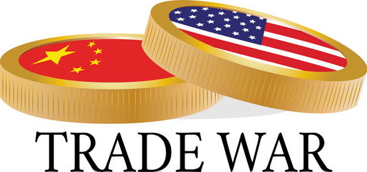 Trade war background Royalty Free Vector Image