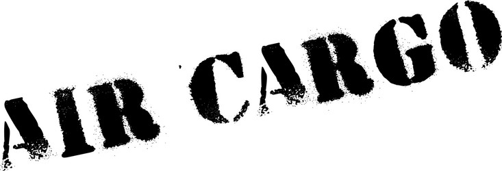 Air cargo rubber stamp Royalty Free Vector Image