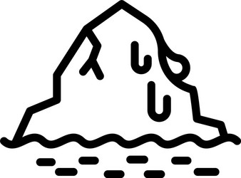 Iceberg Outline Style Vector Images (over 120)