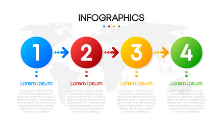 Business infographic data visualization square Vector Image