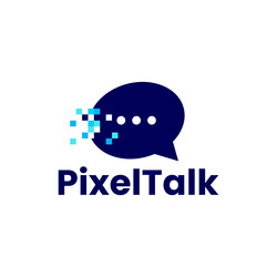 Empty pixel style text chat speech bubble Vector Image