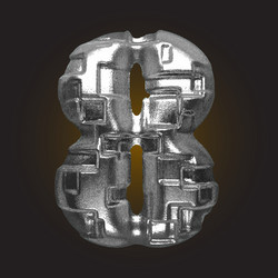 Metal figure Royalty Free Vector Image - VectorStock