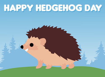 National hedgehog day Royalty Free Vector Image
