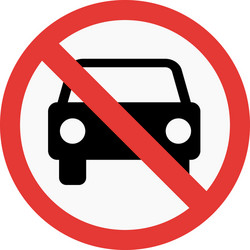 No Cars Allowed Vector Images (over 1,500)