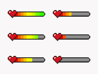 Game Pixel Health Bar Vector Images (over 240)