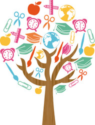 Student gaining knowledge reading Royalty Free Vector Image