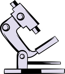 Microscope simple icon Royalty Free Vector Image