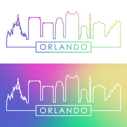 Orlando Florida Skyline Vector Images (over 100)