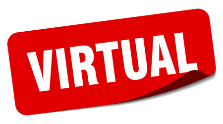 Virtual sticker virtual label Royalty Free Vector Image