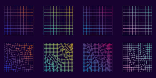 Neon Retro Grid Wallpaper Vector Images (over 980)