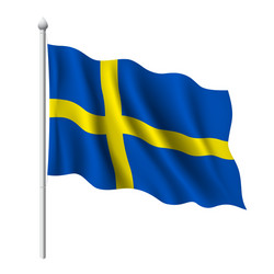 Sweden flag Royalty Free Vector Image - VectorStock