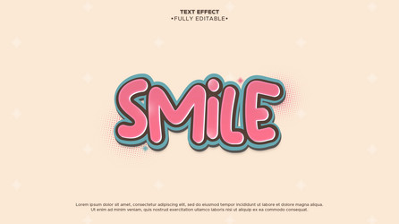 Smile inspirational hand draw lettering text Vector Image