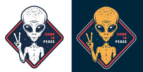 Peace Sign Alien Vector Images (over 180)