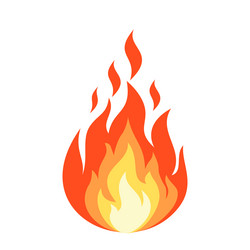 Fire bonfire emoji sign Royalty Free Vector Image