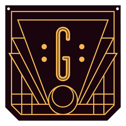 G letter sparkly retro alphabet font high quality Vector Image