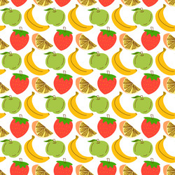 Fruit mix pattern 1 Royalty Free Vector Image - VectorStock