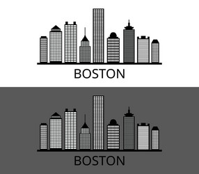 Boston icon in on white background Royalty Free Vector Image