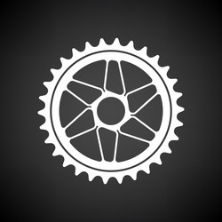 Bike gear star icon Royalty Free Vector Image - VectorStock