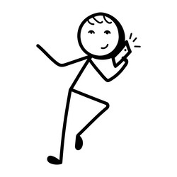 Stickman Call Vector Images (over 120)