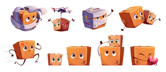 Happy Box Cartoon Vector Images (over 72,000)