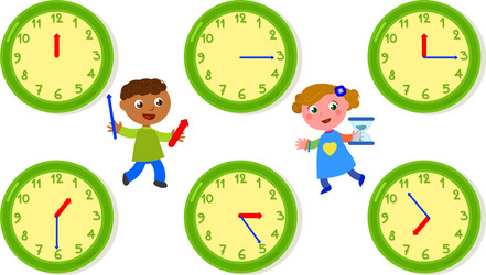 Telling Time Vector Images (over 690)