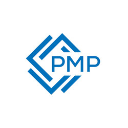 Pmp abstract technology logo design on white Vector Image