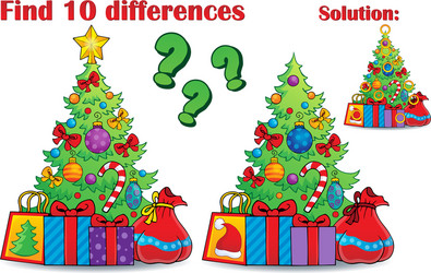 Spot the differences Royalty Free Vector Image