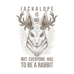 Jackalope logo Royalty Free Vector Image - VectorStock