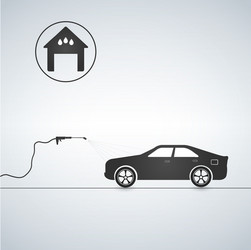 Set pressure washer machine electric Royalty Free Vector