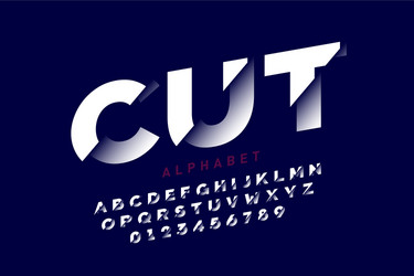 Half blurred font design hidden alphabet letters Vector Image