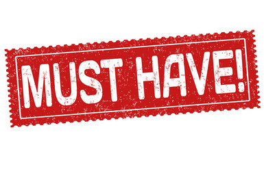 Must have label or sticker Royalty Free Vector Image
