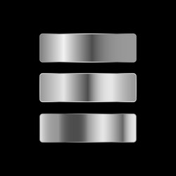 Premium silver gradient swatches Royalty Free Vector Image