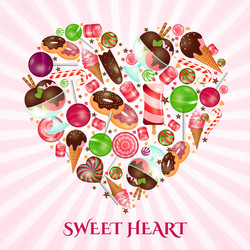Sweet shop candy label Royalty Free Vector Image