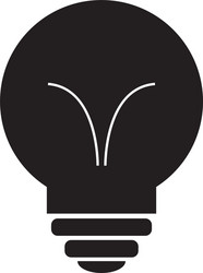 Bulb logo Royalty Free Vector Image - VectorStock