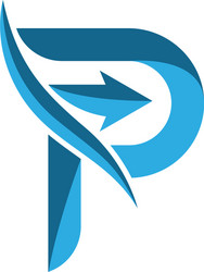 Letter p symbol design Royalty Free Vector Image