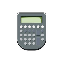 Math calculator device cartoon Royalty Free Vector Image