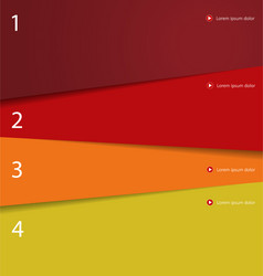 Modern red yellow design template Royalty Free Vector Image