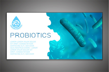 Probiotics types poster Royalty Free Vector Image