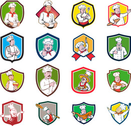 Cooking icons set on white background Royalty Free Vector