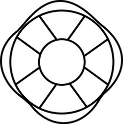 Safety float icon Royalty Free Vector Image - VectorStock