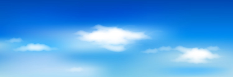 Realistic sky template with transparent cloud Vector Image