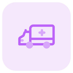 Use of ambulance in emergency cases Royalty Free Vector