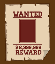 Se busca wanted poster spanish text template Vector Image