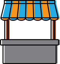 Empty stand stall template store and marketing Vector Image